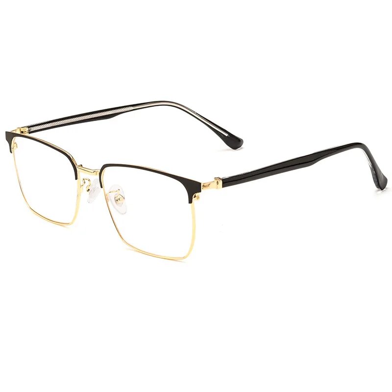 RBENN 2025 Титановые очки для чтения с защитой от синего света +1.50 1.75 Black Gold, Myopia -1.50