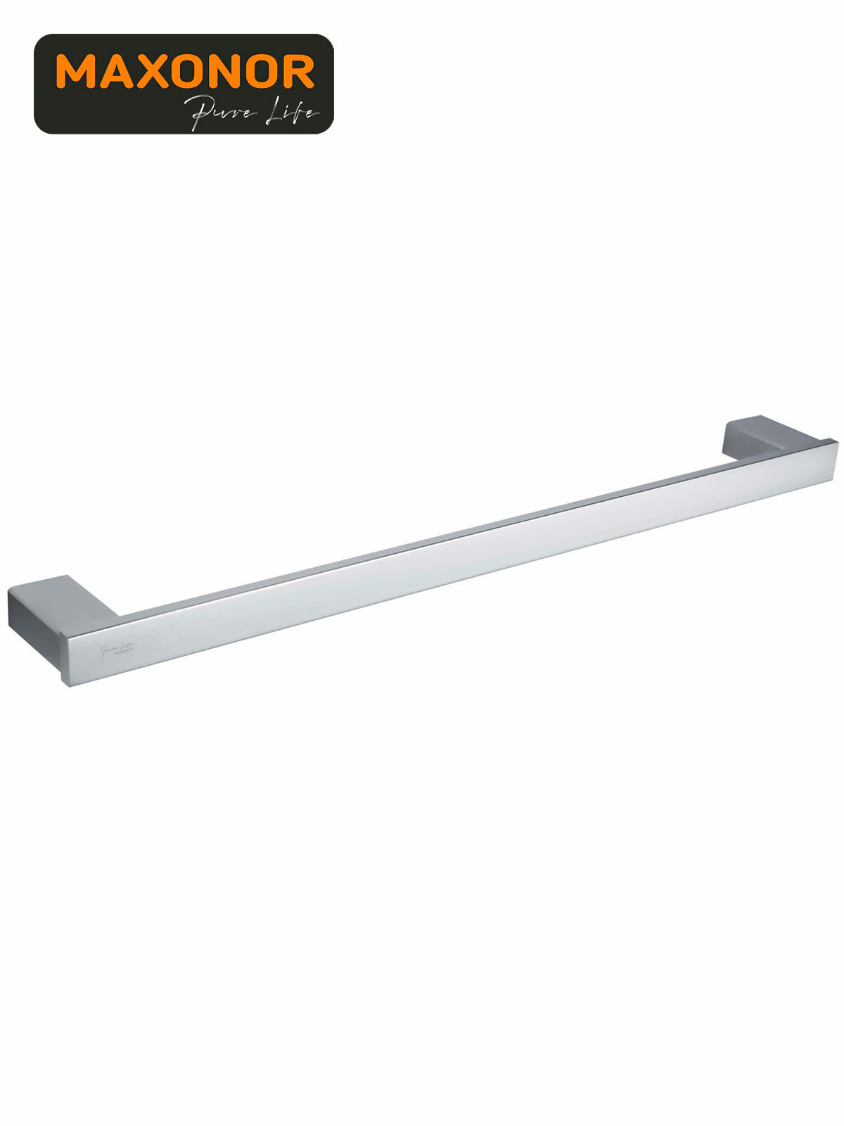 Держатель для полотенец в ванную Maxonor Pure Life ALMA PL1809-1 хром Нержавеющая сталь