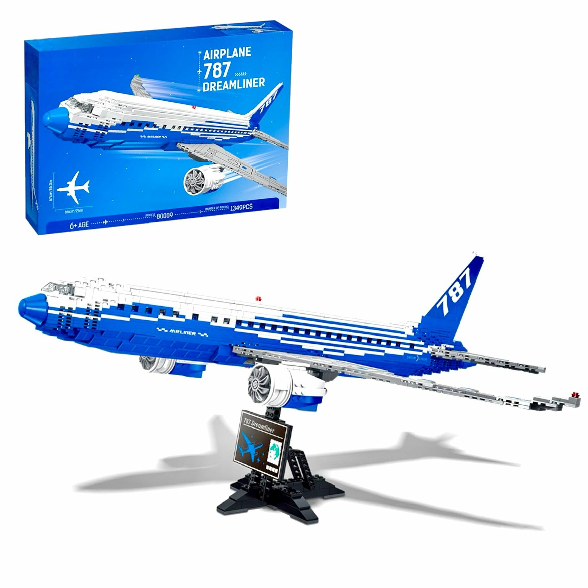 Конструктор Техник набор "Самолет Боинг 787" 1349 деталей