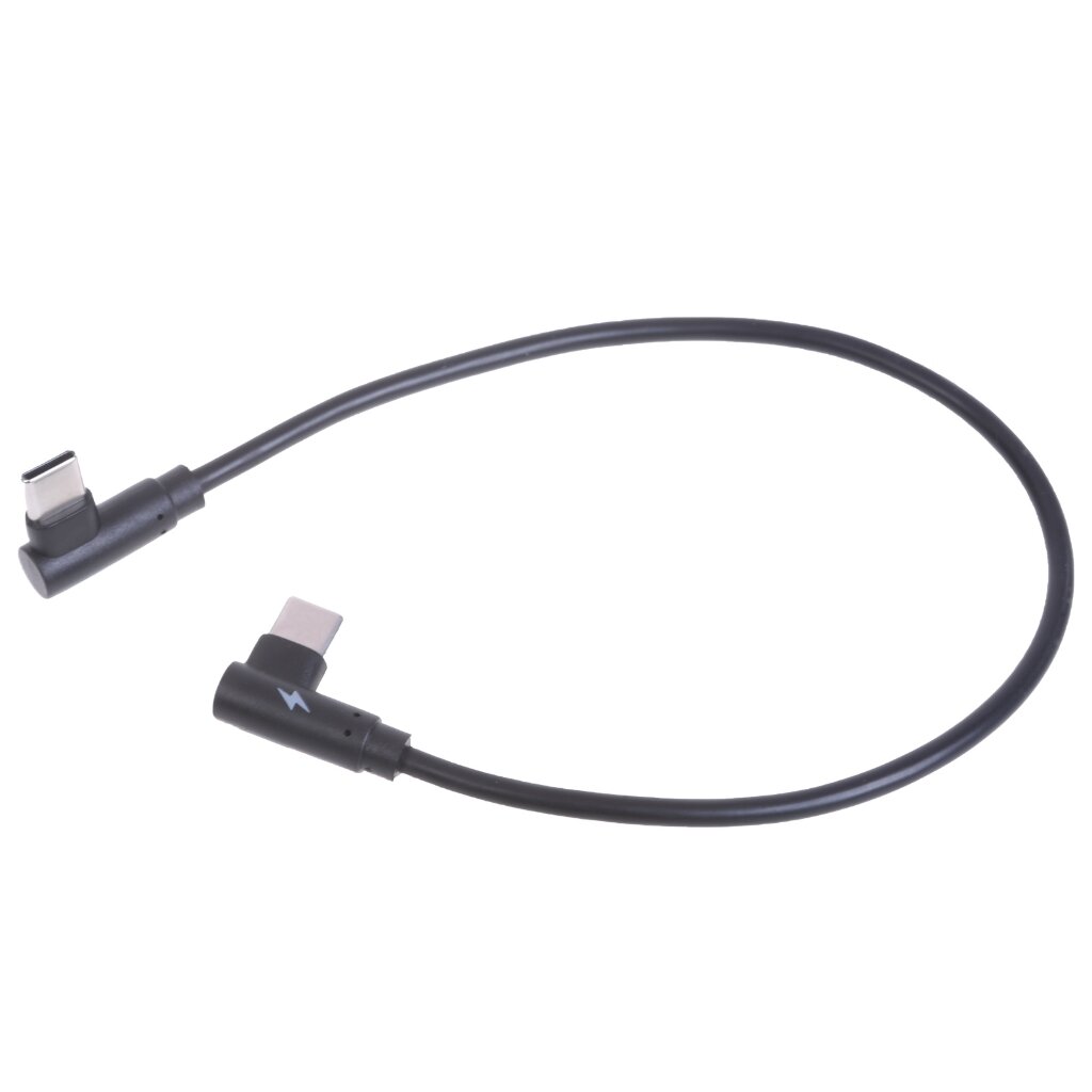30см USB-C кабель с 90-градусным углом для быстрой зарядки 40W