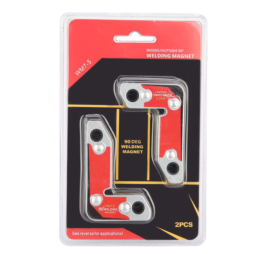 Магнитный сварочный зажим из 2 штук, регулируемый на 30/60/90 градусов, фиксатор внутреннего/наружного держателя для сварщика, прочный и сильный магнит для легкой фиксации
