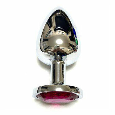 79111 Точка Любви Анальная пробка с кристаллом (розовый), маленькая