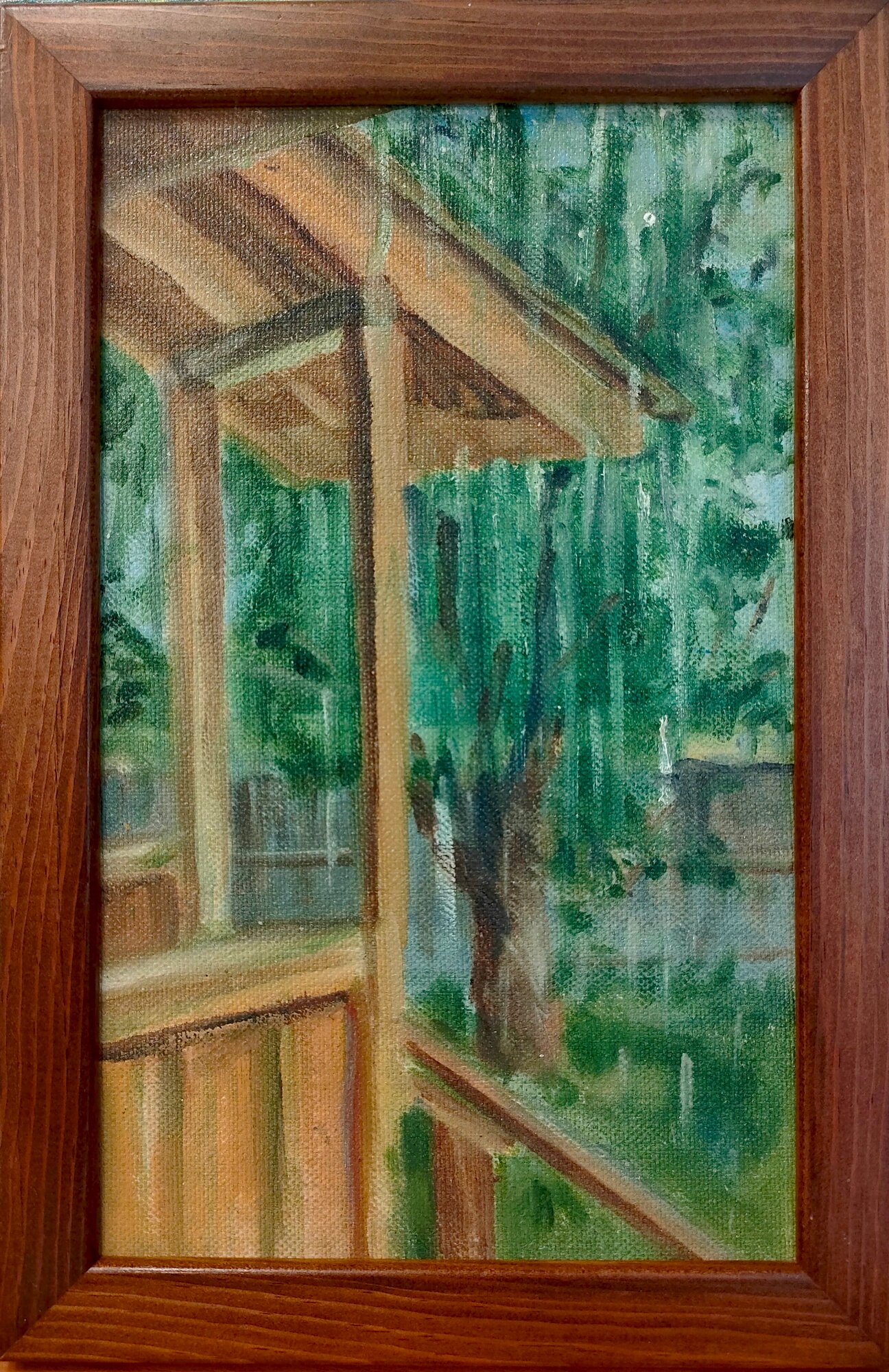 "Дождь в деревне", картина авторская