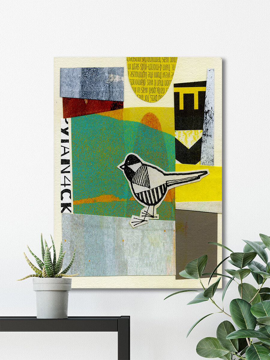 Картина интерьерная абстракция / Лофт, в стиле кубизм, 60х80 см.