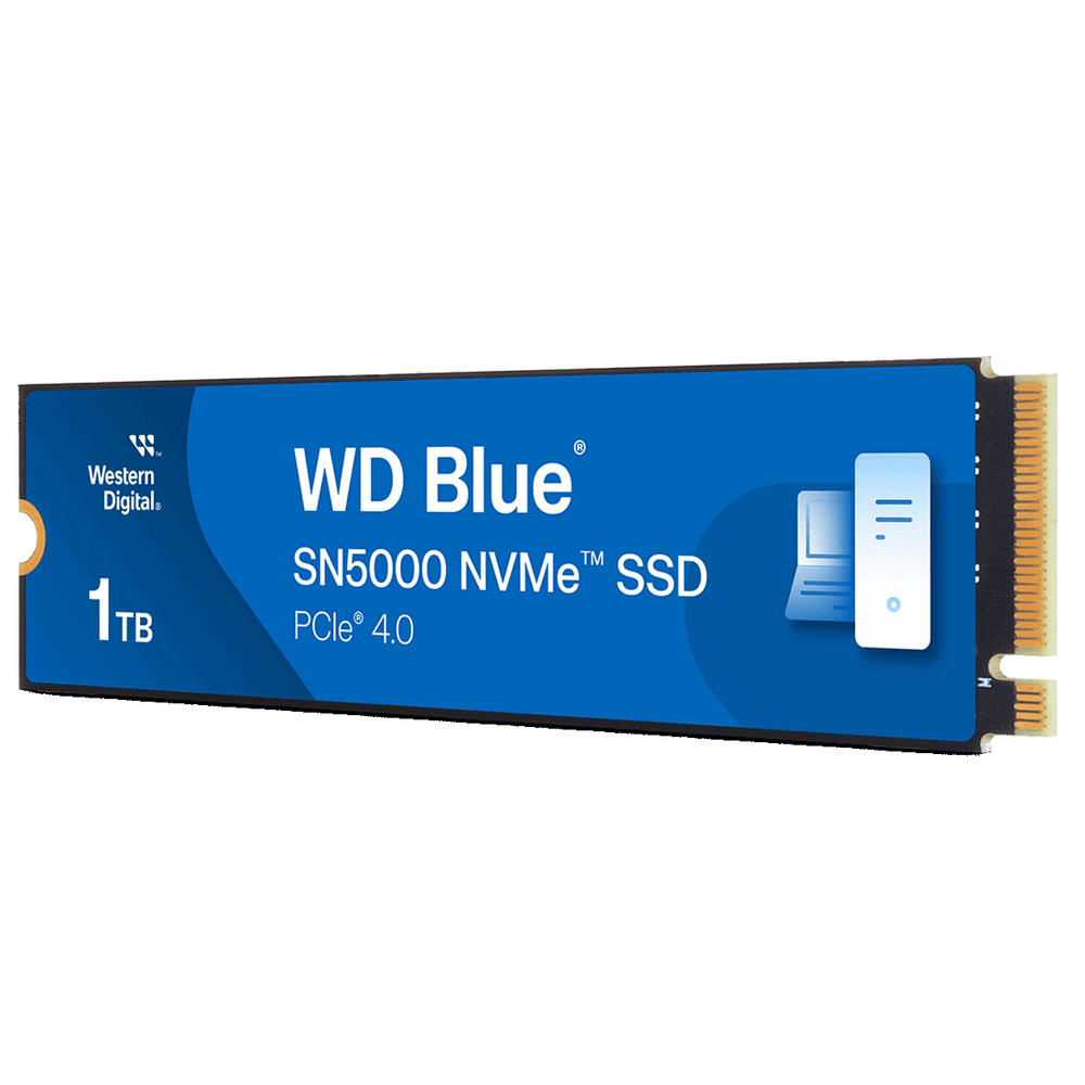 Твердотельный накопитель SSD Western Digital M.2 2280 1TB Blue WDS100T4B0E PCIe Gen4 x4, NVMe