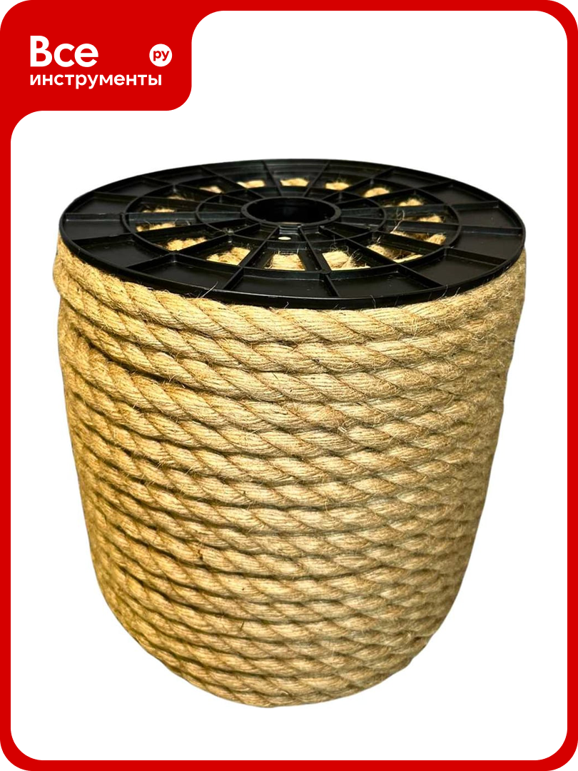 Канат джутовый ООО Оптхозторг 18 мм - 85 м 0481885 для создания декора