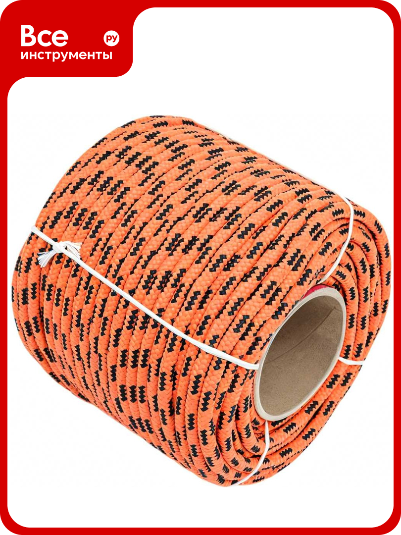 Плетеная веревка Gigant п/п, 16 прядей, 8 мм х 50, для транспортировки груза