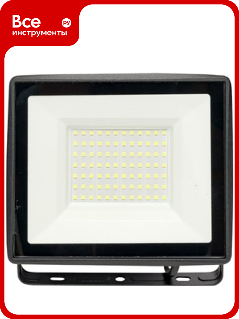 Светодиодный прожектор EKF СДО-3005 75Вт 6500К IP65 Basic FLL-3005-, для наружного и ландшафтного освещения рекламных