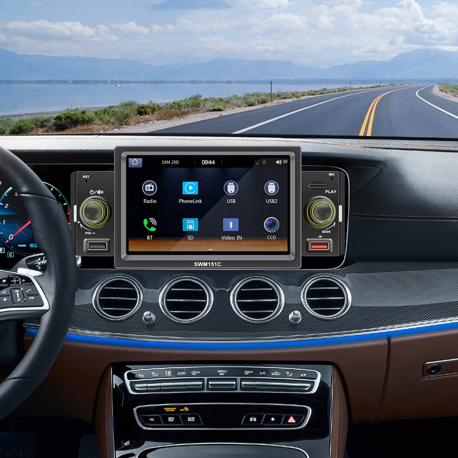 1DIN CAR Multimedia Player-совместимый с MP5 Видео