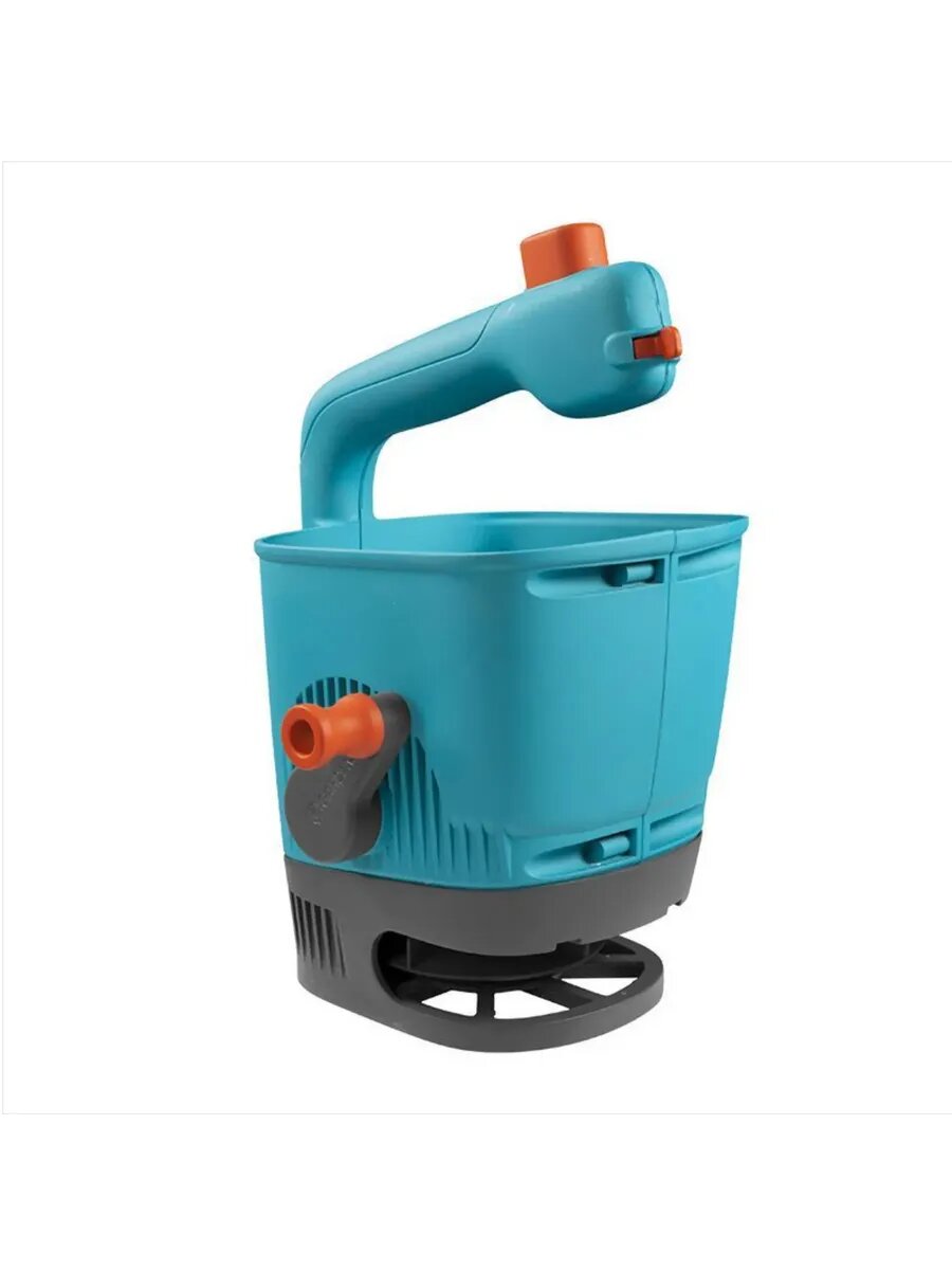 Сеялка садовая, ручная, большая емкость, с регулировкой скорости и расходом материала, синяя