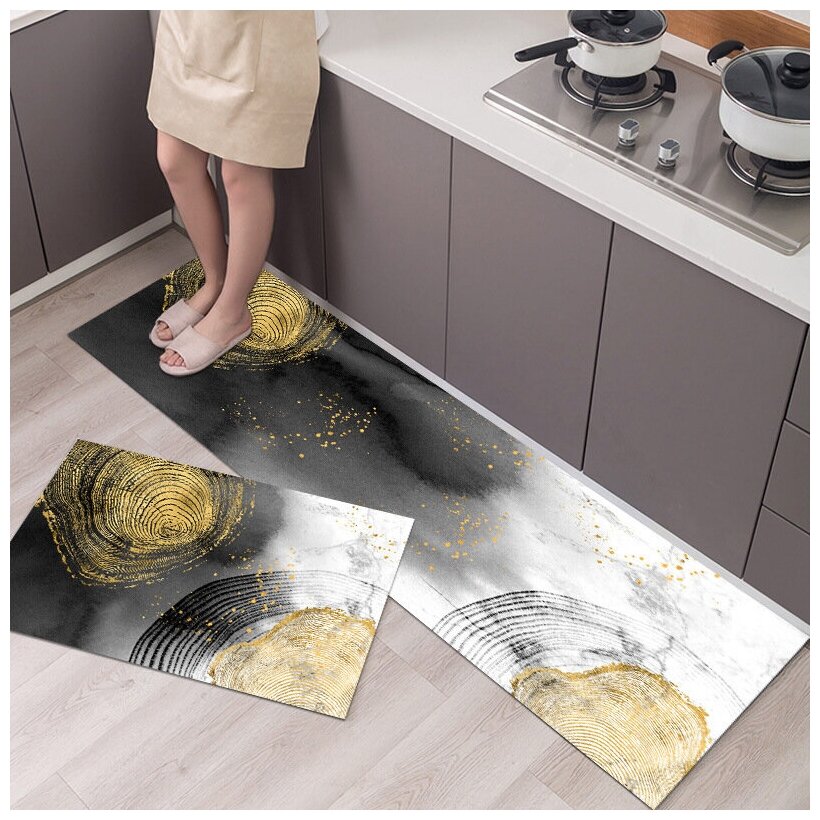 Коврики для кухни на пол (2 шт.) 40х60+40х120см