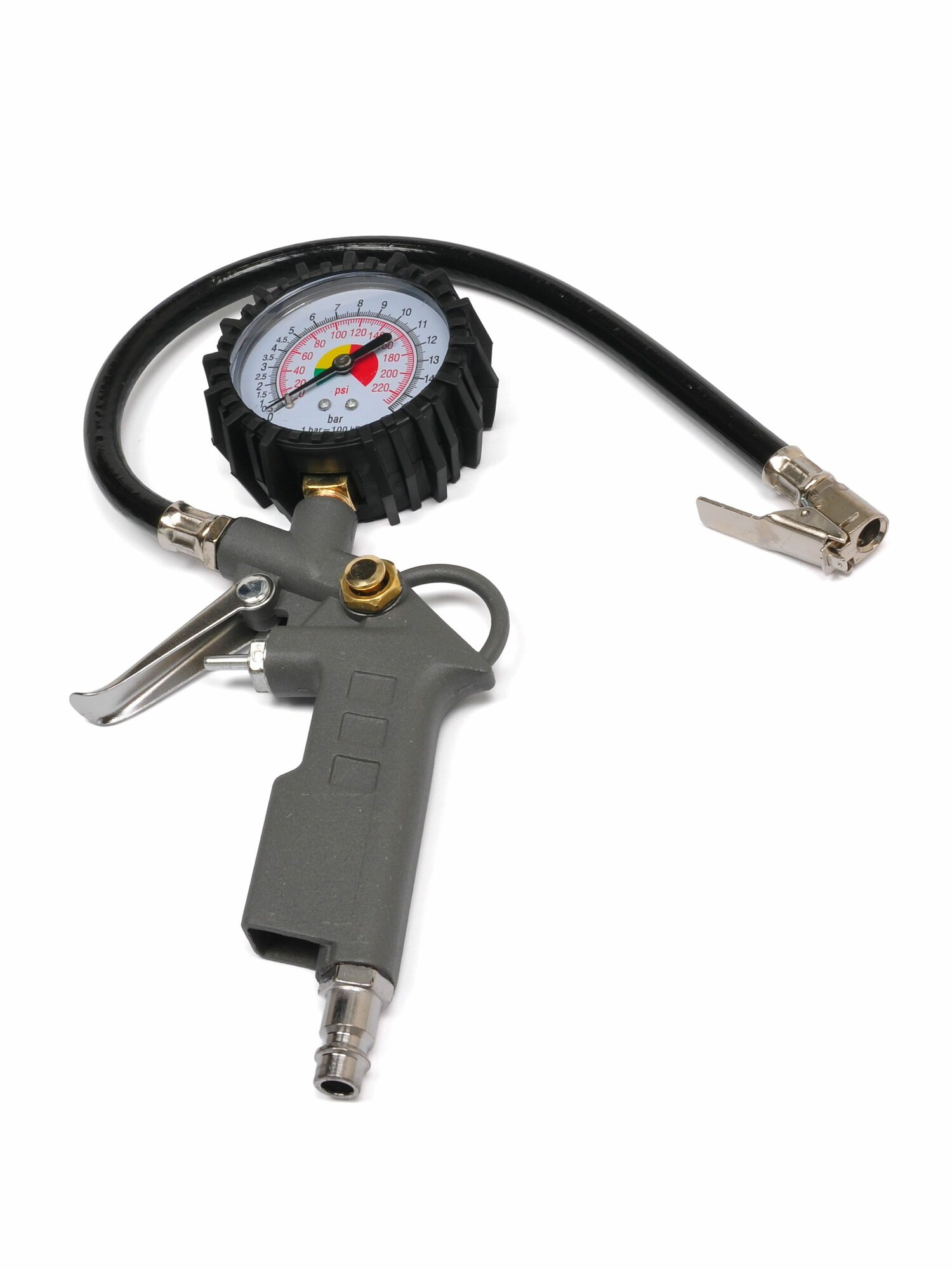 Пистолет для подкачки шин для ГАЗ 3302 Газель, 3110 Волга, УАЗ 3151, Зил 130 с манометром