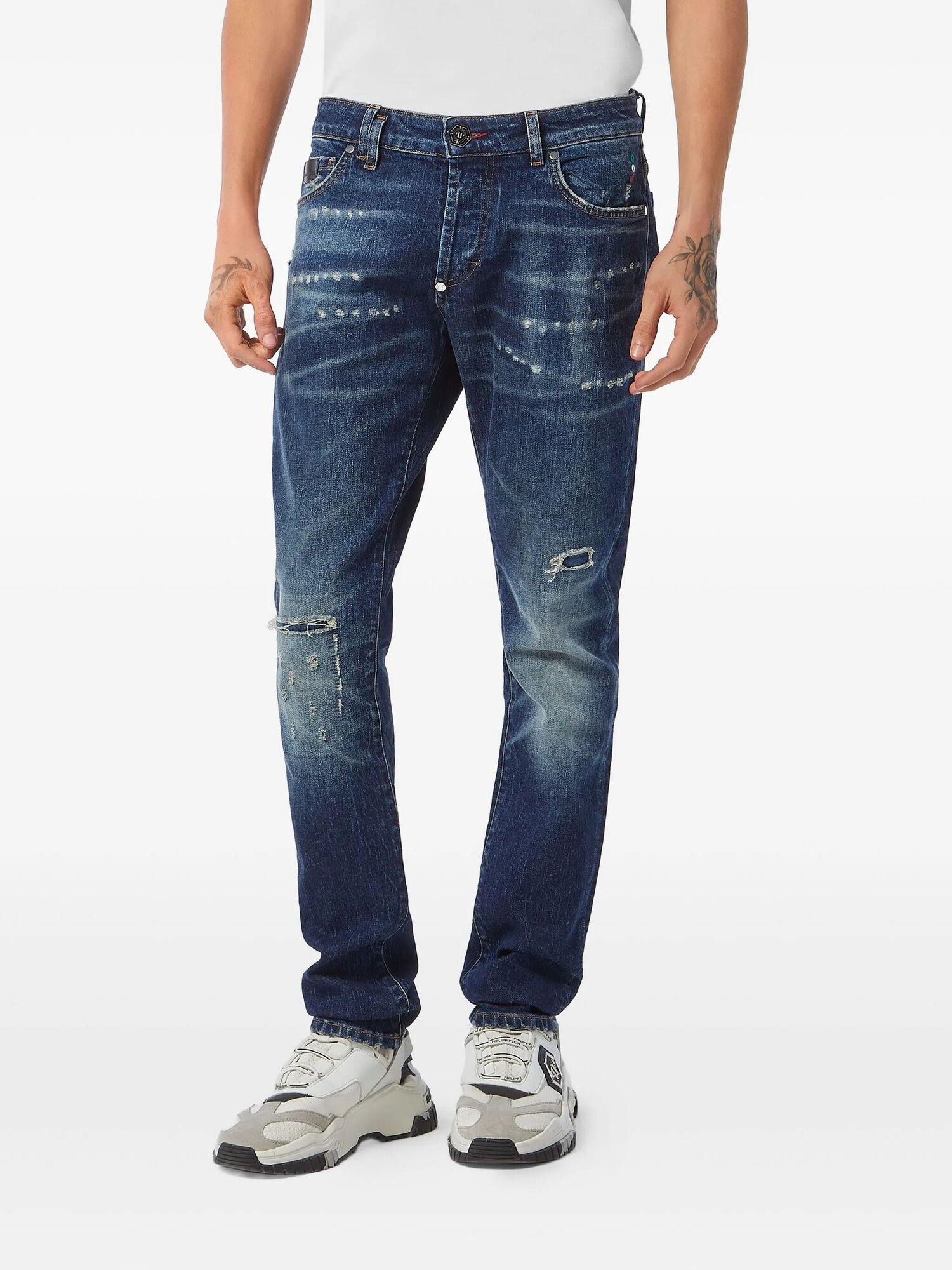 Джинсы PHILIPP PLEIN, размер 3XL, blue — фото 1