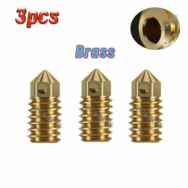 Hotend Kit форсунка для Bambu Lab A1 mini для 3д принтера 0.4mm 3 pcs brass nozzle