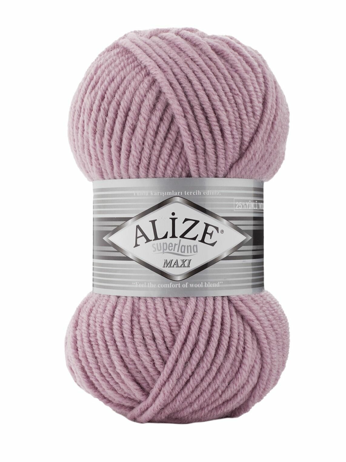 Пряжа Alize Superlana Maxi №505 25% шерсть 75% акрил, 500гр,