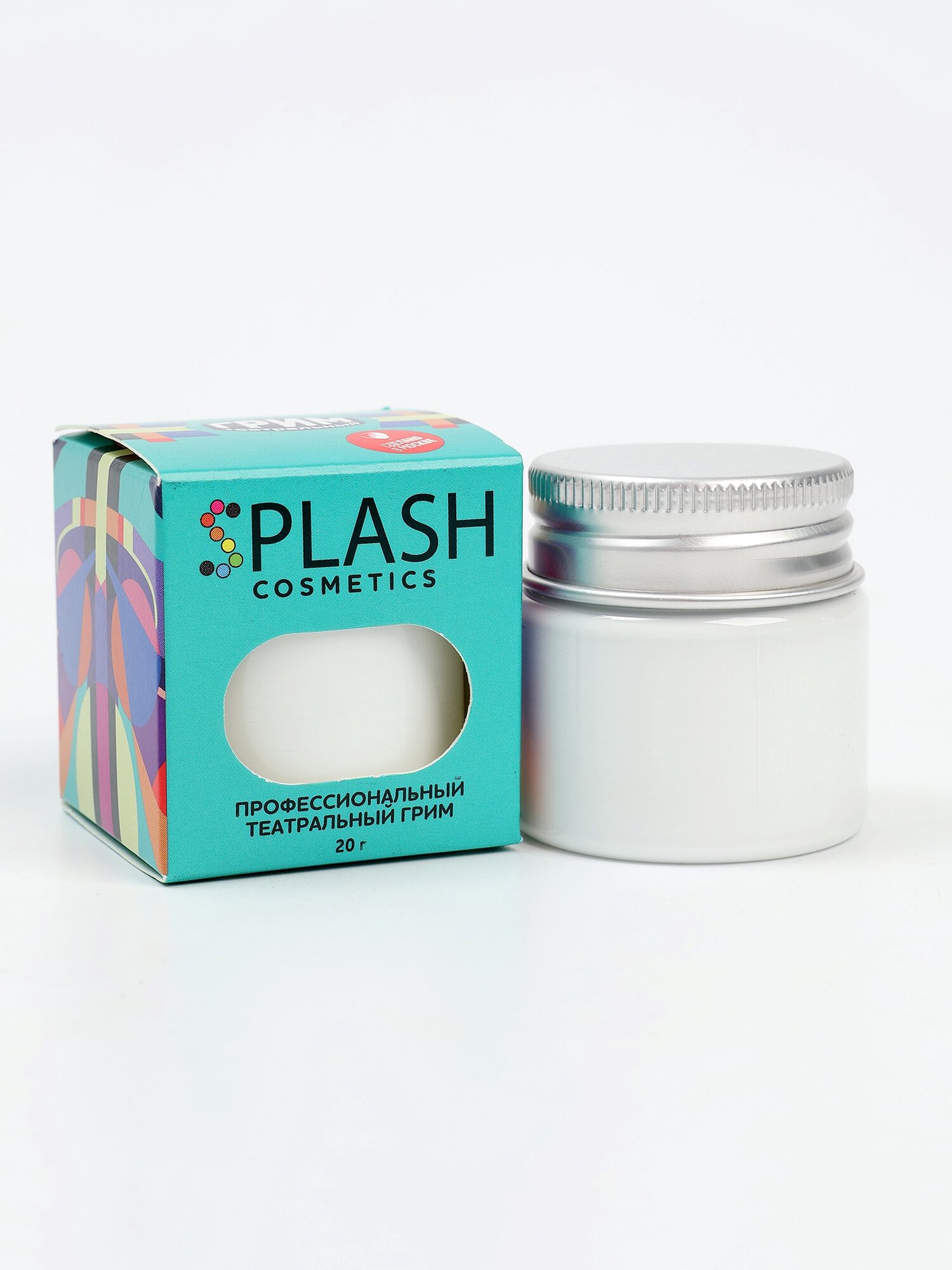 Профессиональный театральный грим, белый, баночка 20 гр, краска