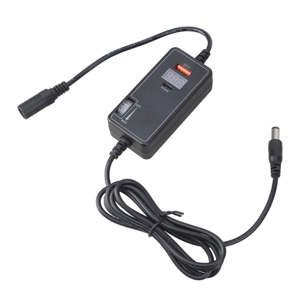 DC5521 0-12V 3A Регулируемый Адаптер питания Бесступенчатый регулятор скорости вентилятора