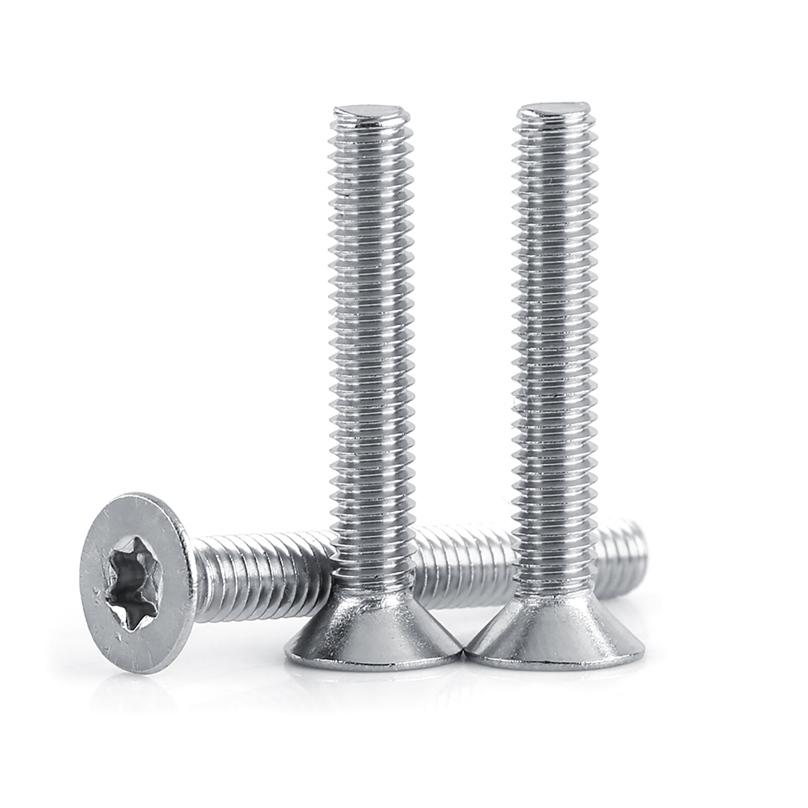 Болты с плоской головкой и звездообразным шлицем M4 из нержавеющей стали (M4×30)