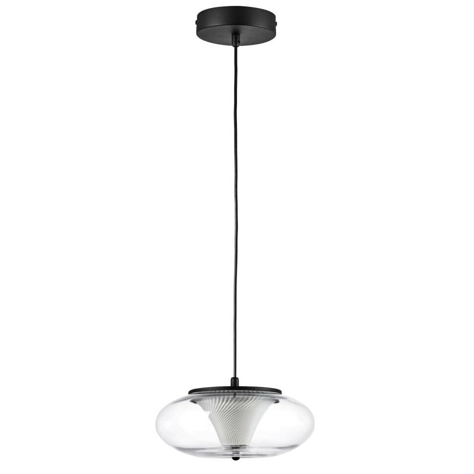 Lightstar 612117 Люстра PALERMO 8W LED 350LM G черный/прозрачный 3000K