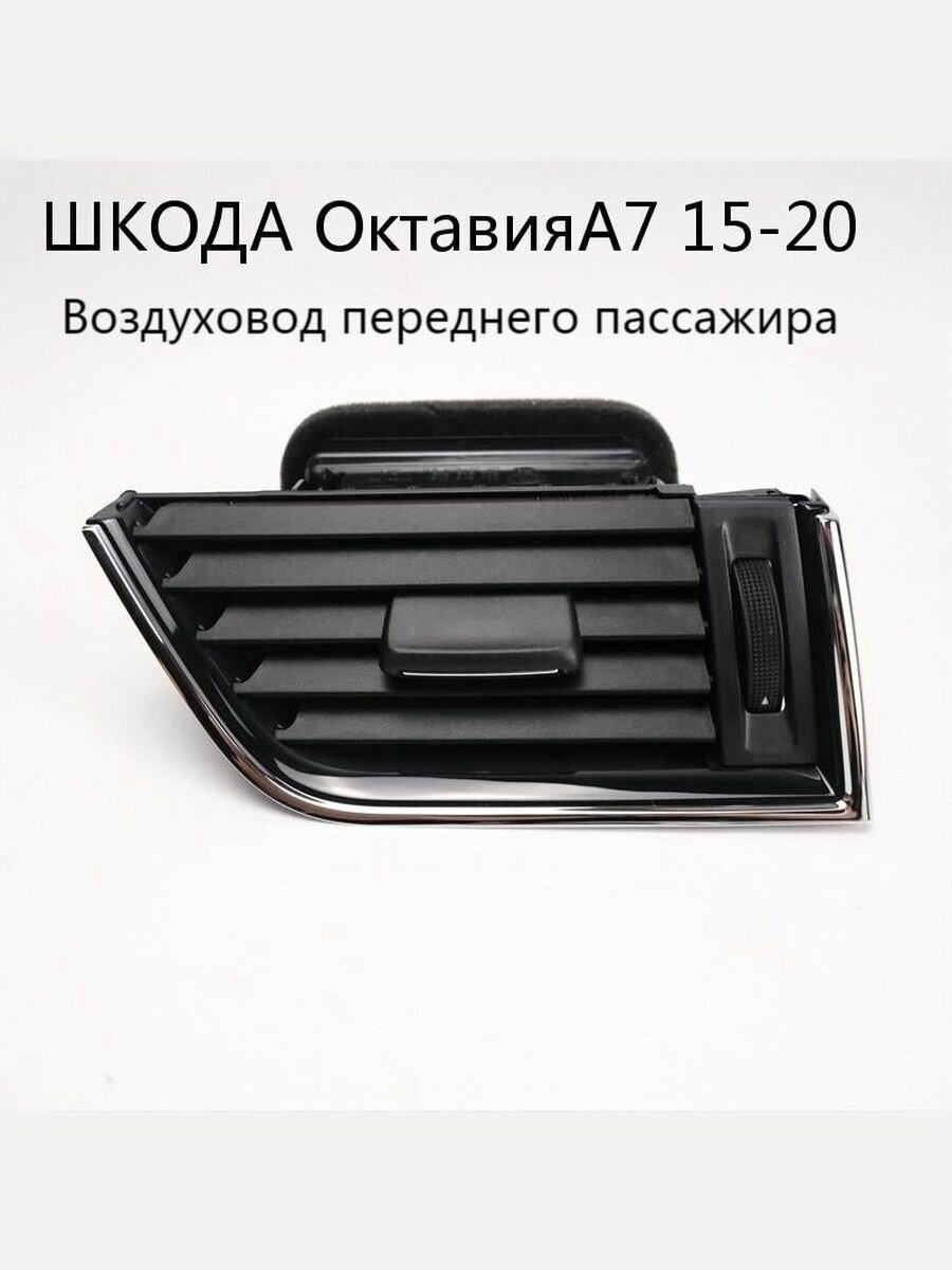 Дефлекторы панели Skoda Octavia A7 2015–2020 с задними вентиляционными решётками, ABS матовое покрытие, установка 15 мин, 5ED819701