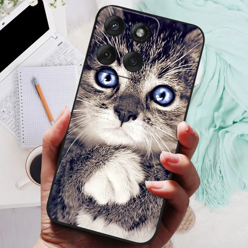 Для Motorola Edge 60 Pro чехол Edge60 Stylus черный силиконовый чехол из ТПУ для телефона Moto Edge 60S 60 Pro 5G Bumper Back Funda Моторола Эдж 60, 45