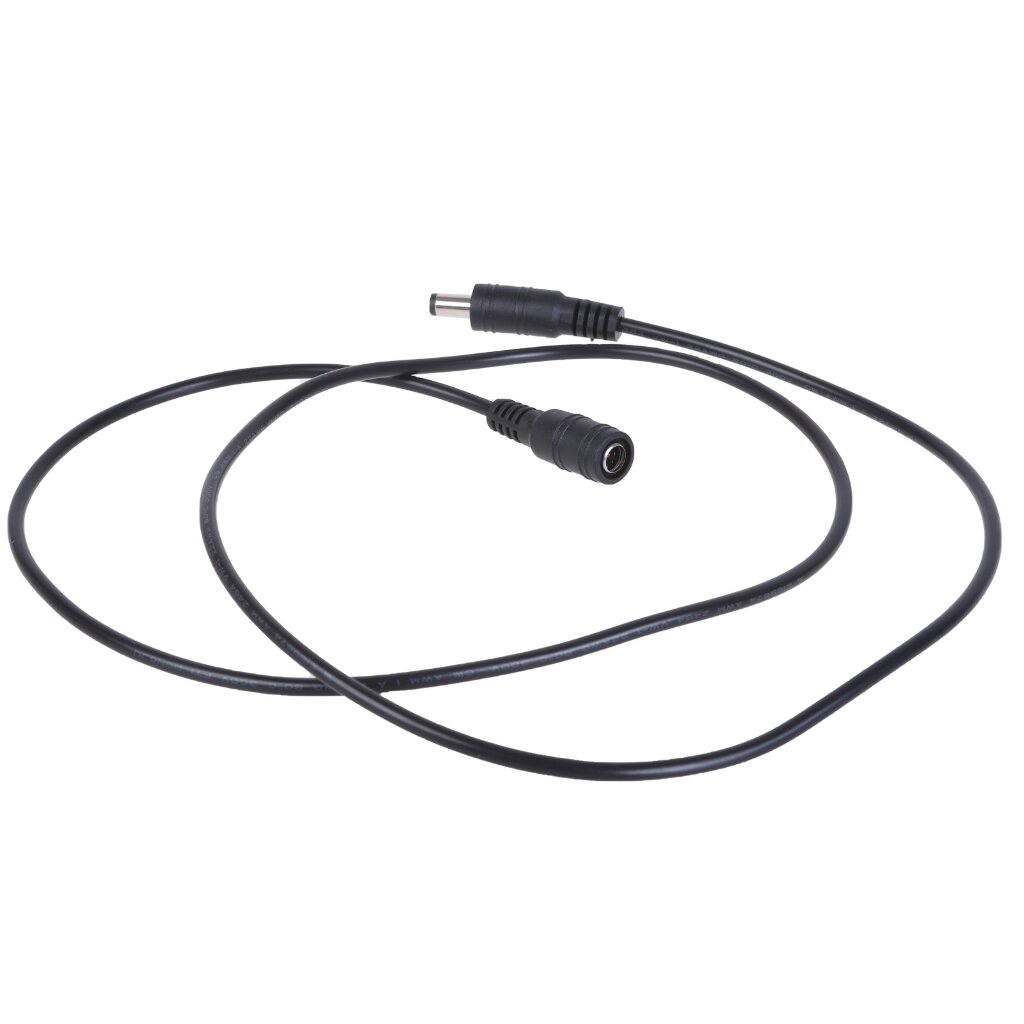 Удлинитель питания от женщины к мужчине 5,5x2,1 мм-черный-50 см