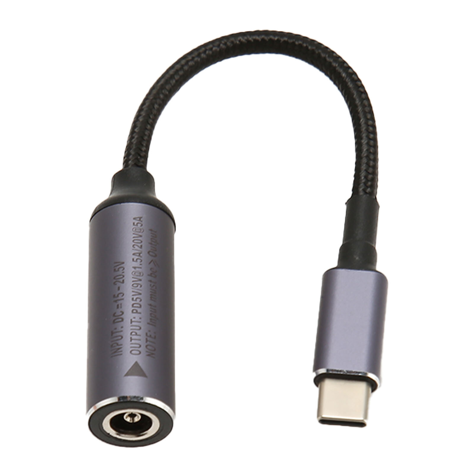 DC TO TYP CABLE C. 6,5 ммх1,4 мм 100 Вт женский вход для мужского выходного новичка типа C в DC6514 Кабель для таблеточного телефона ПК