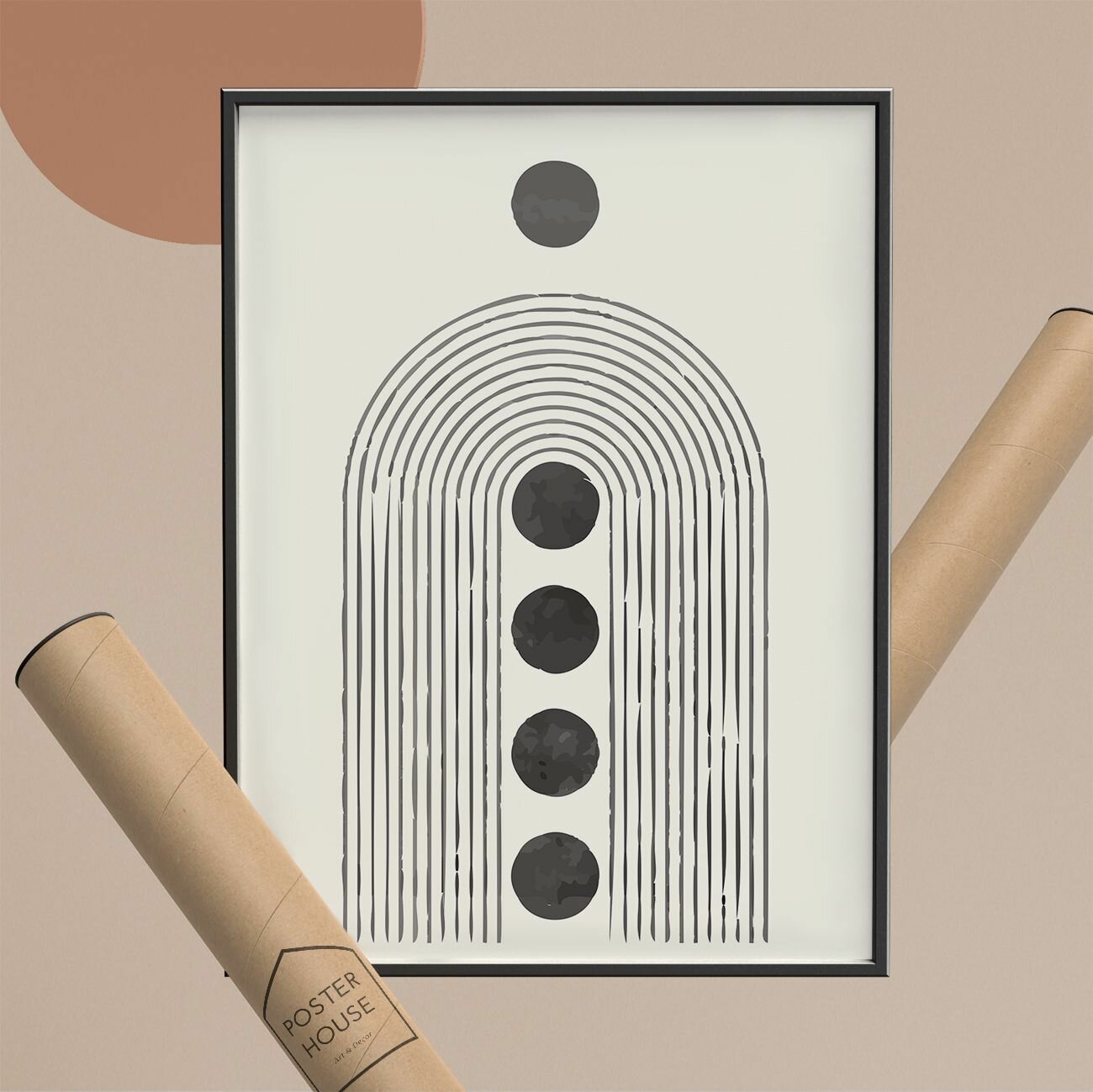 Название: Постер фигуры, абстракция 50х70 см без рамы/ Минимализм/ Плакат для интерьера, в подарок