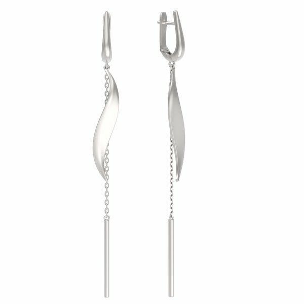 Серьги, серебро, 925 проба