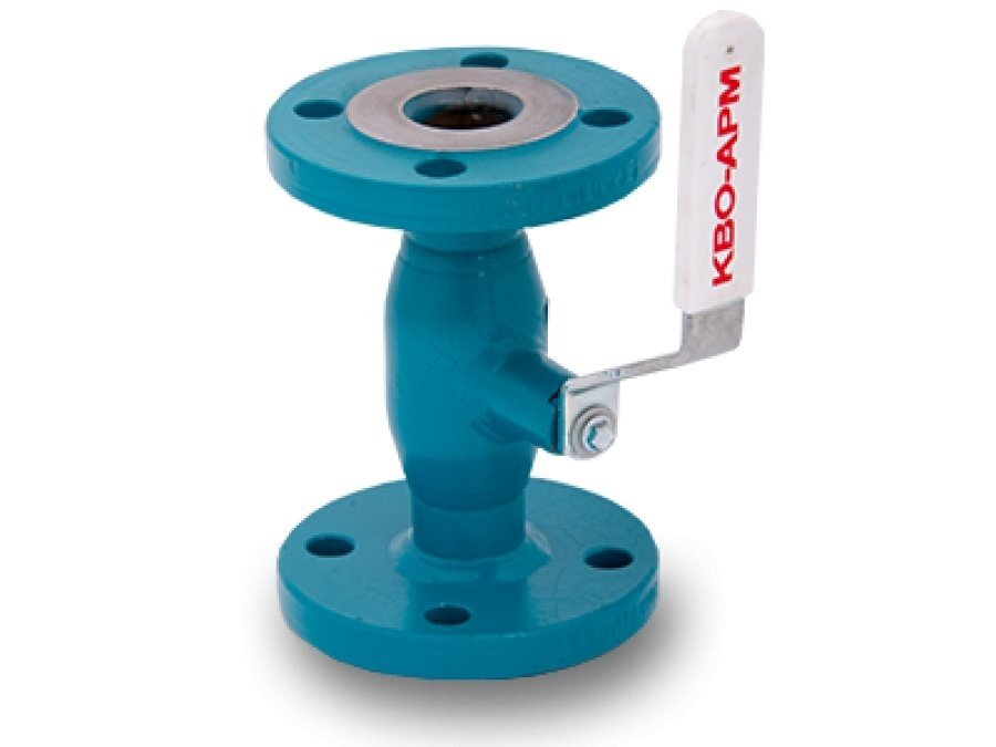 Кран шаровой КВО-АРМ Ду15 Ру16 фланцевый стандартнопроходной