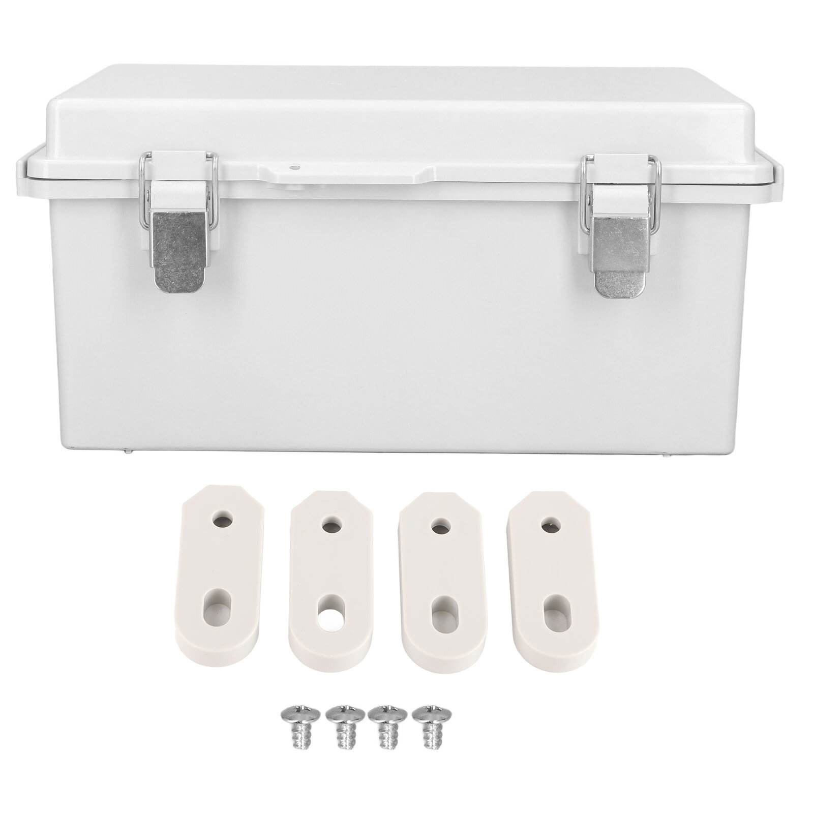 Водонепроницаемая электрощитовая коробка для наружного применения, степень защиты IP67, корпус из ABS-пластика для самостоятельной сборки электроники, размеры 190x290x140 мм.