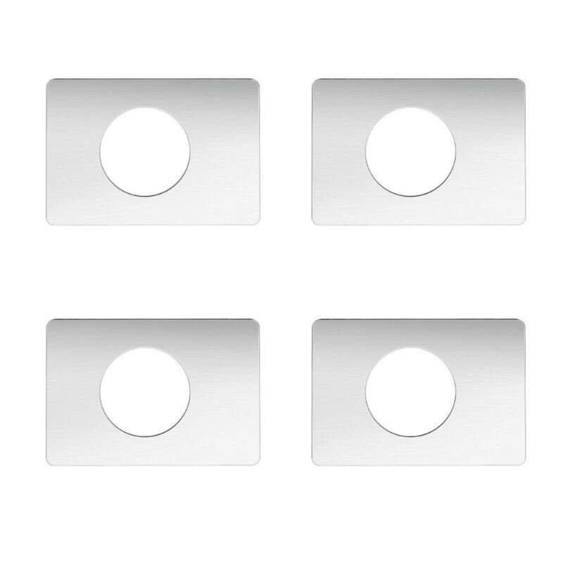 4 сферические пластины для ремонта дверных замков-серебристые