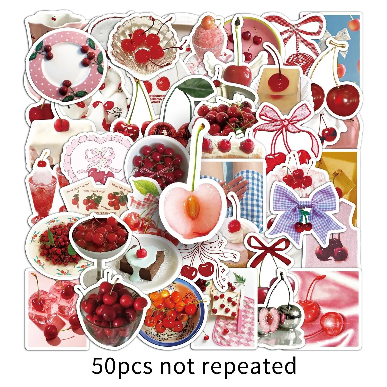 Набор стикеров с клубникой 50 шт. 50pcs D