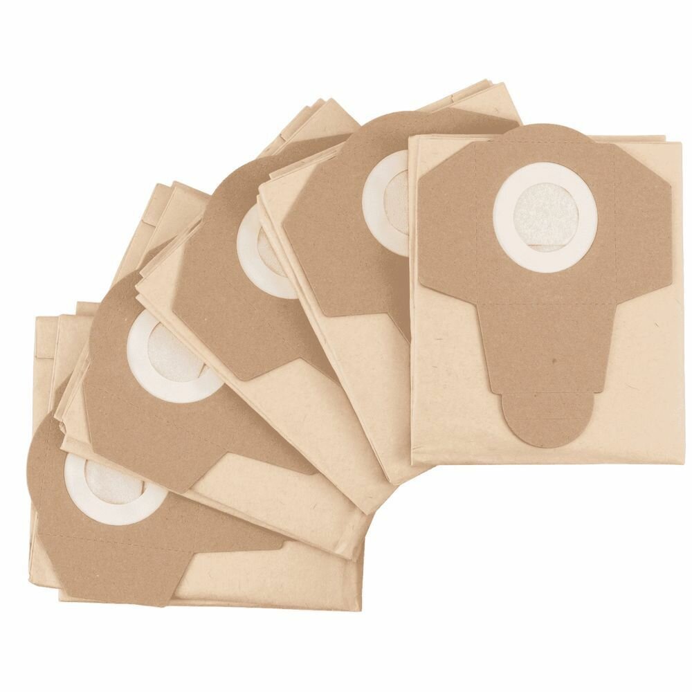 Комплект мешков одноразовых Denzel для пылесосов Denzel RVC20, RVC30, LVC20, LVC30, 5 шт.