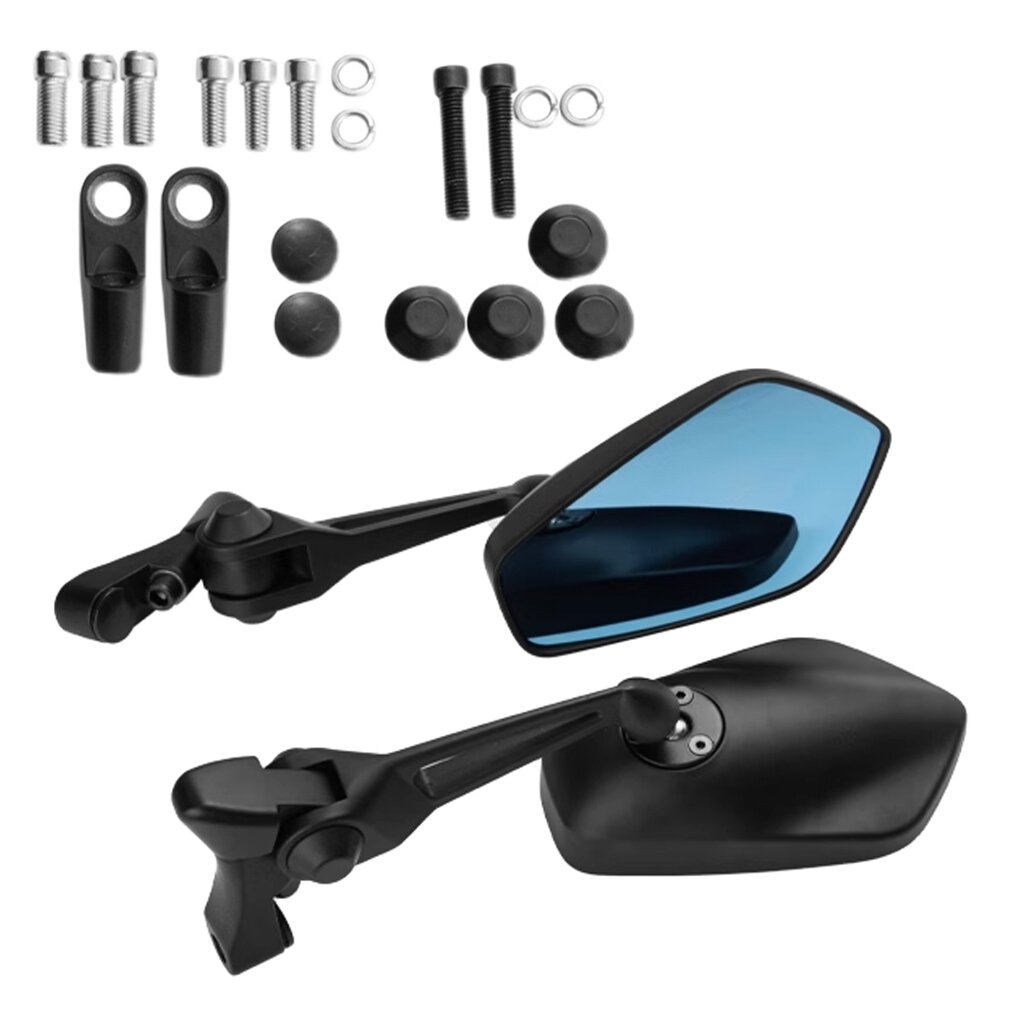 Широкое обзорное стекло Модификация мотоцикла Боковое обзорное стекло Алюминиевое стекло для UQI