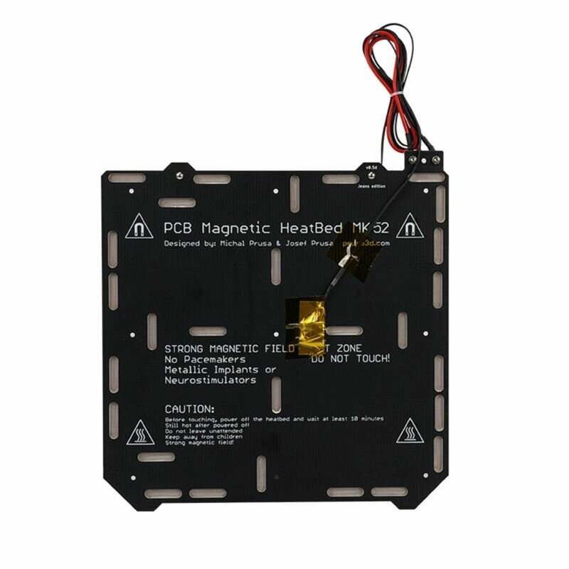 Модернизированная алюминиевая нагревательная кровать 24 В без магнита, с кабелем для парника, подходит для Prusa MK52 MK2.5 MK3 MK3S MK3S+
