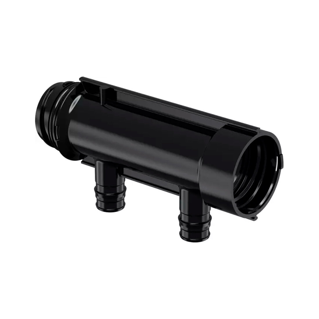 Коллектор Uponor Q&E PPM 1" PPSU, 2X16 Ц/Ц 50мм '10С, цвет черный