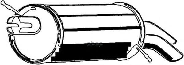 Глушитель выхлопных газов конечный ASMET арт. 03097