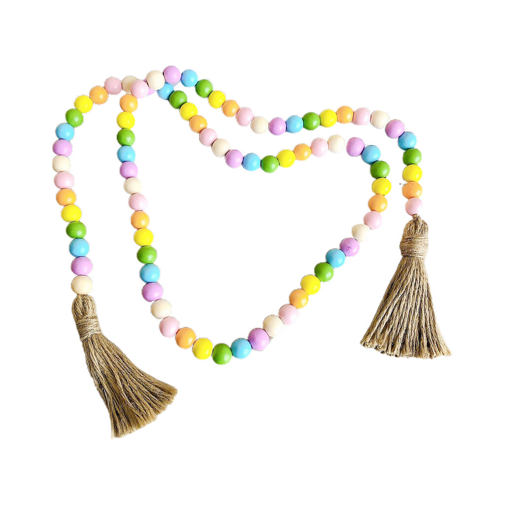 Красочные бусинки подвеска для творческой веревки с бисером для спальни стена висят арт -обработка шикарные декор комнаты в общежитии дома