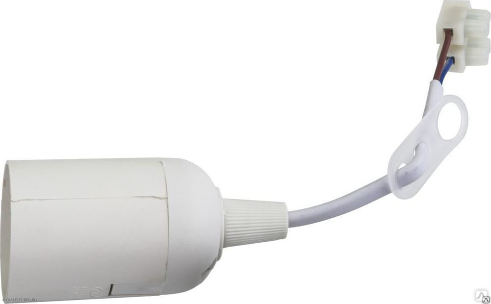 Патрон электрический 71 287 NLH-P-F-WH-E27-TB пластик. подвесной с клеммной колодкой на проводе бел. Navigator 71287