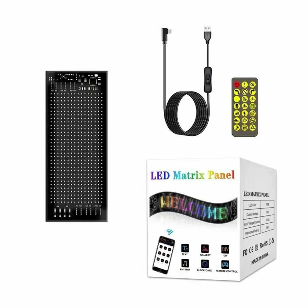 Светодиодный гибкий полноцветный рекламный экран для киоска в автомобильном магазине DIY-16 32