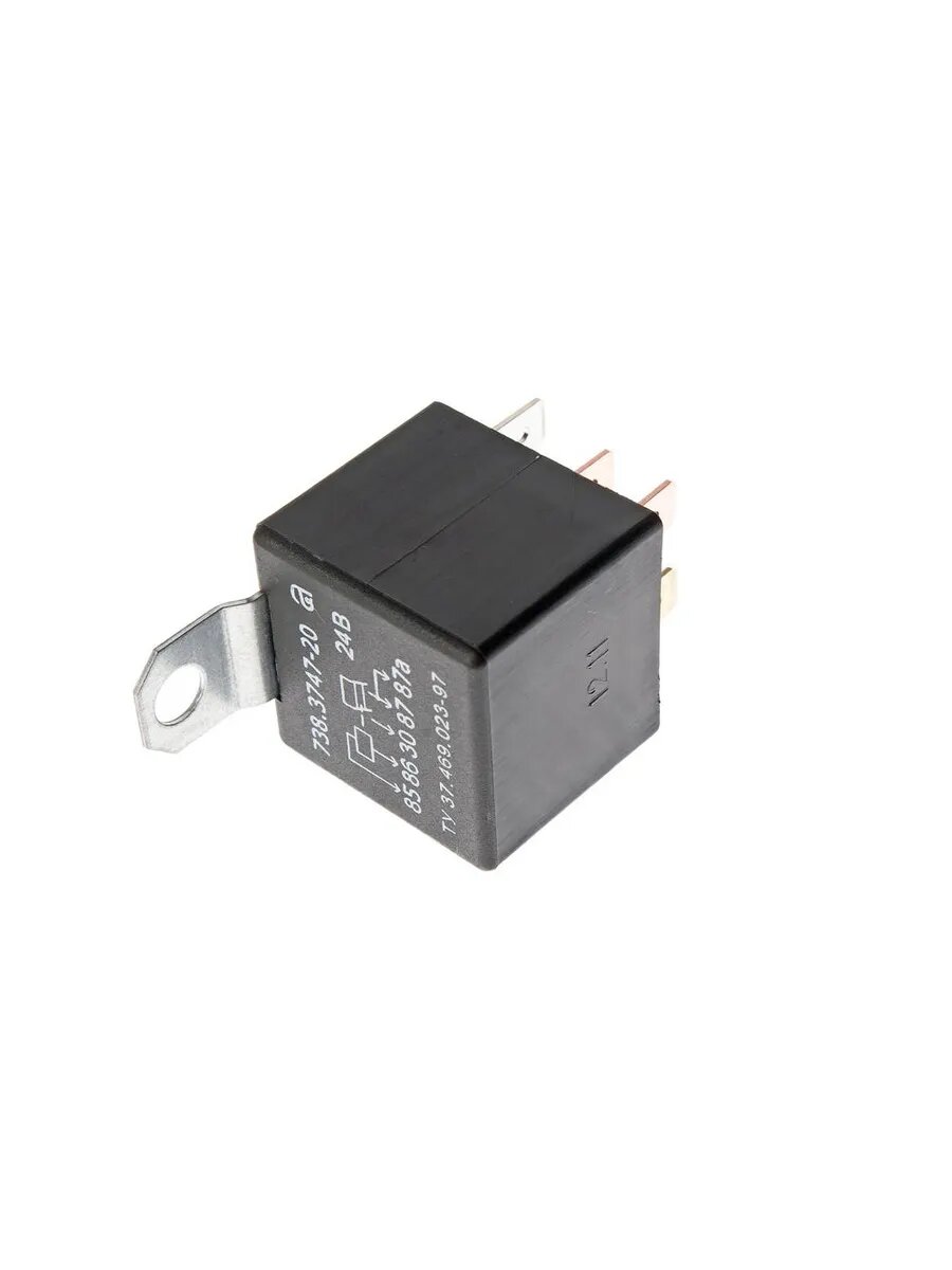 Реле стартера КАМАЗ 5-ти контактное 50/15А с кронштейном АВ