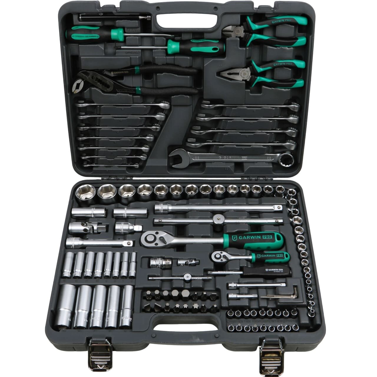 GARWIN PRO GTK-0103115 Набор ручных инструментов 1/4" и 1/2", 115 предметов