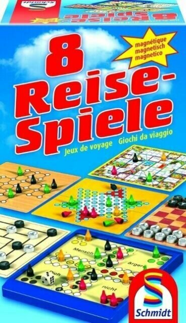 Дорожная игра Schmidt "8 Reise-Spiele", 8 в 1, магнитная, на немецком языке