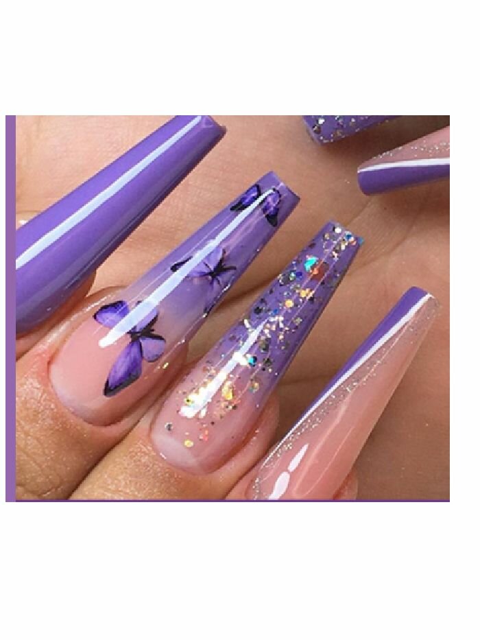 Накладные ногти с дизайном (24 типсы + клей)