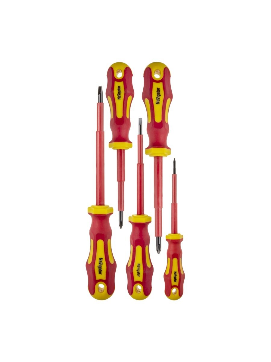 Набор отверток диэлектрических NHT-Otd01-H5 (5шт) Navigator 93000