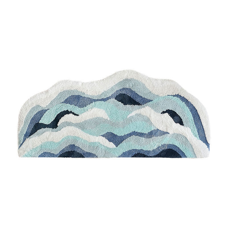 LAKEA пушистый ковролин для дома фи Locking OCEAN, Синий, 160X70 CM