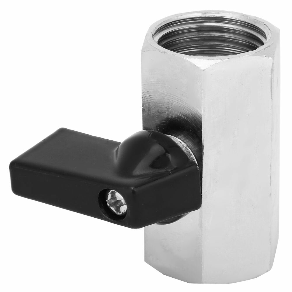 Миниатюрный медный шаровой кран с хромированным покрытием, резьба Female x Female, для соединения труб в одном направлении, двойная система уплотнения, устойчив к высоким температурам и коррозии