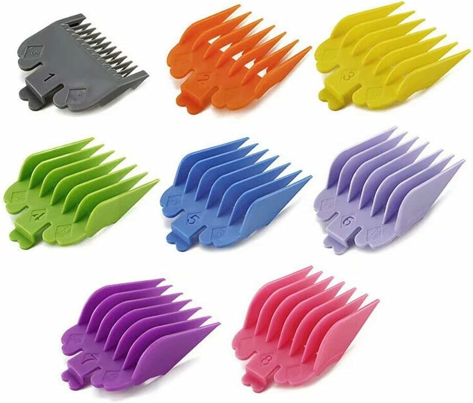 Набор насадок Pak Star, для машинок, для стрижки волос, крепление, 8 штук