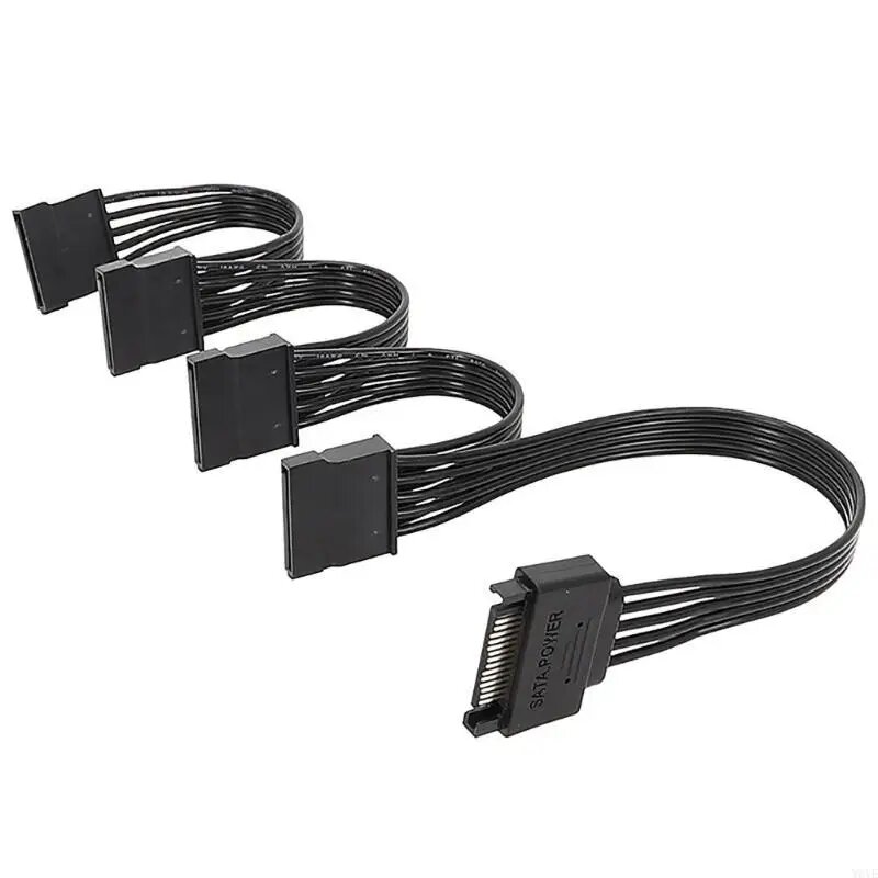 Разветвитель питания SATA 15PIN 1-4, черный